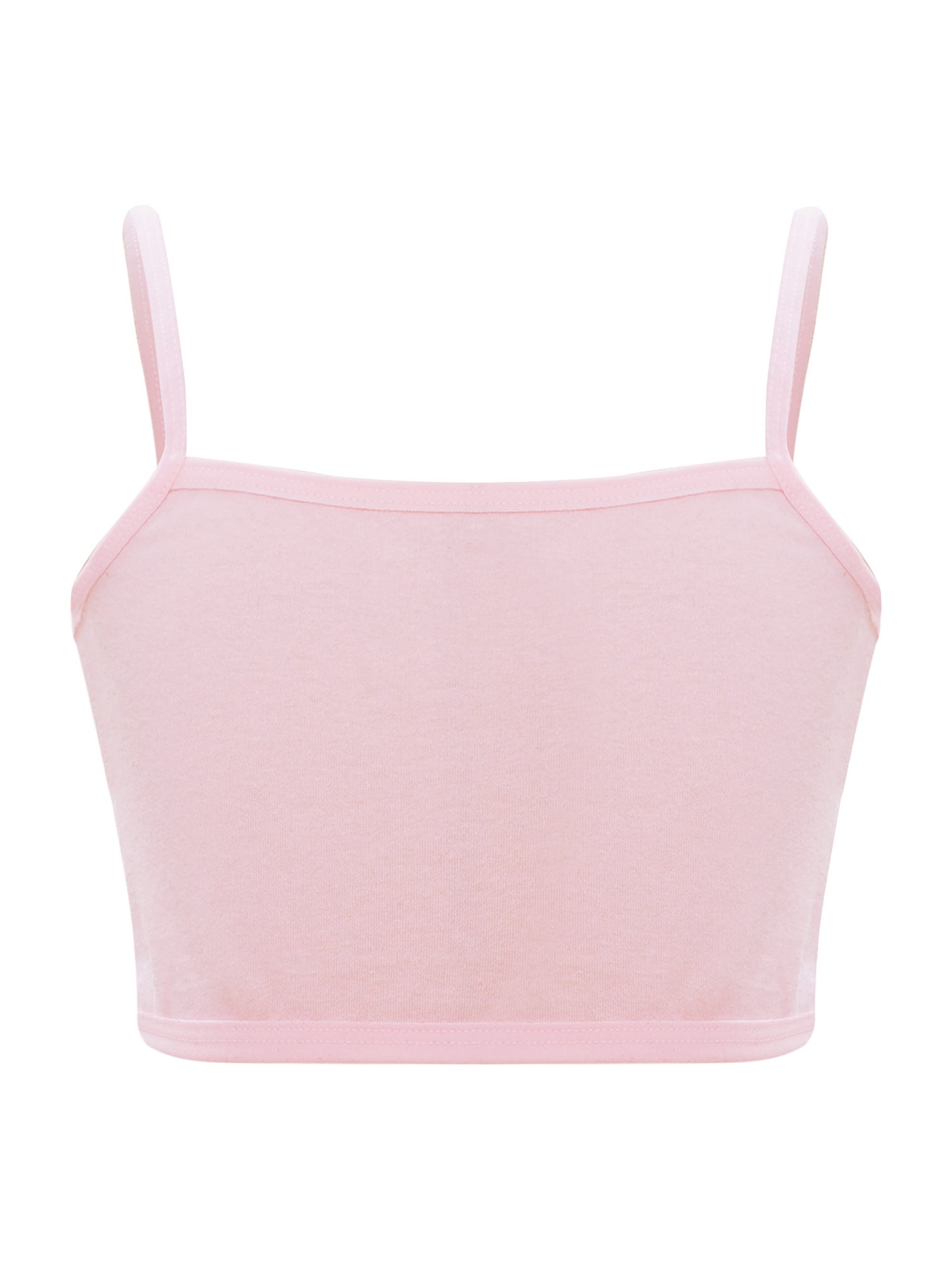 IEFIEL Girls Puberty Underwear Breathable Sleeveless Cropped Vest Solid ...