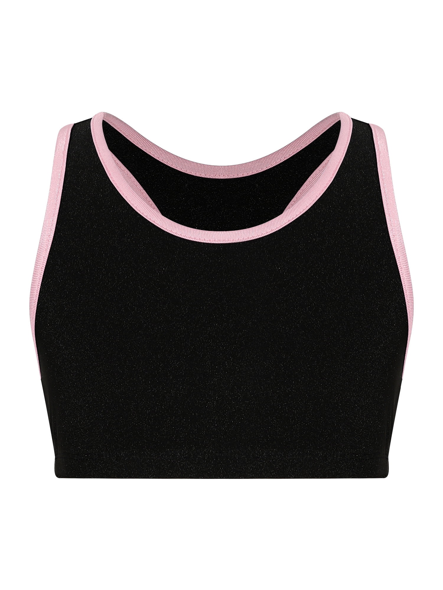 IEFIEL Girls Running Sports Vest Tops Teens Racer Back Sleeveless Dance ...