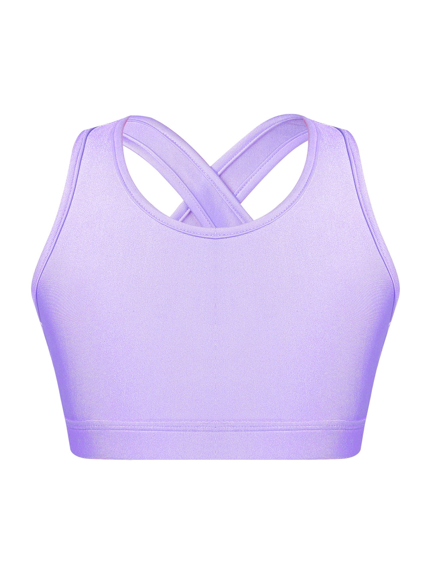 IEFIEL Girls Sleeveless X-Shape Back Bra Top Gym Yoga Sports Tank Top ...