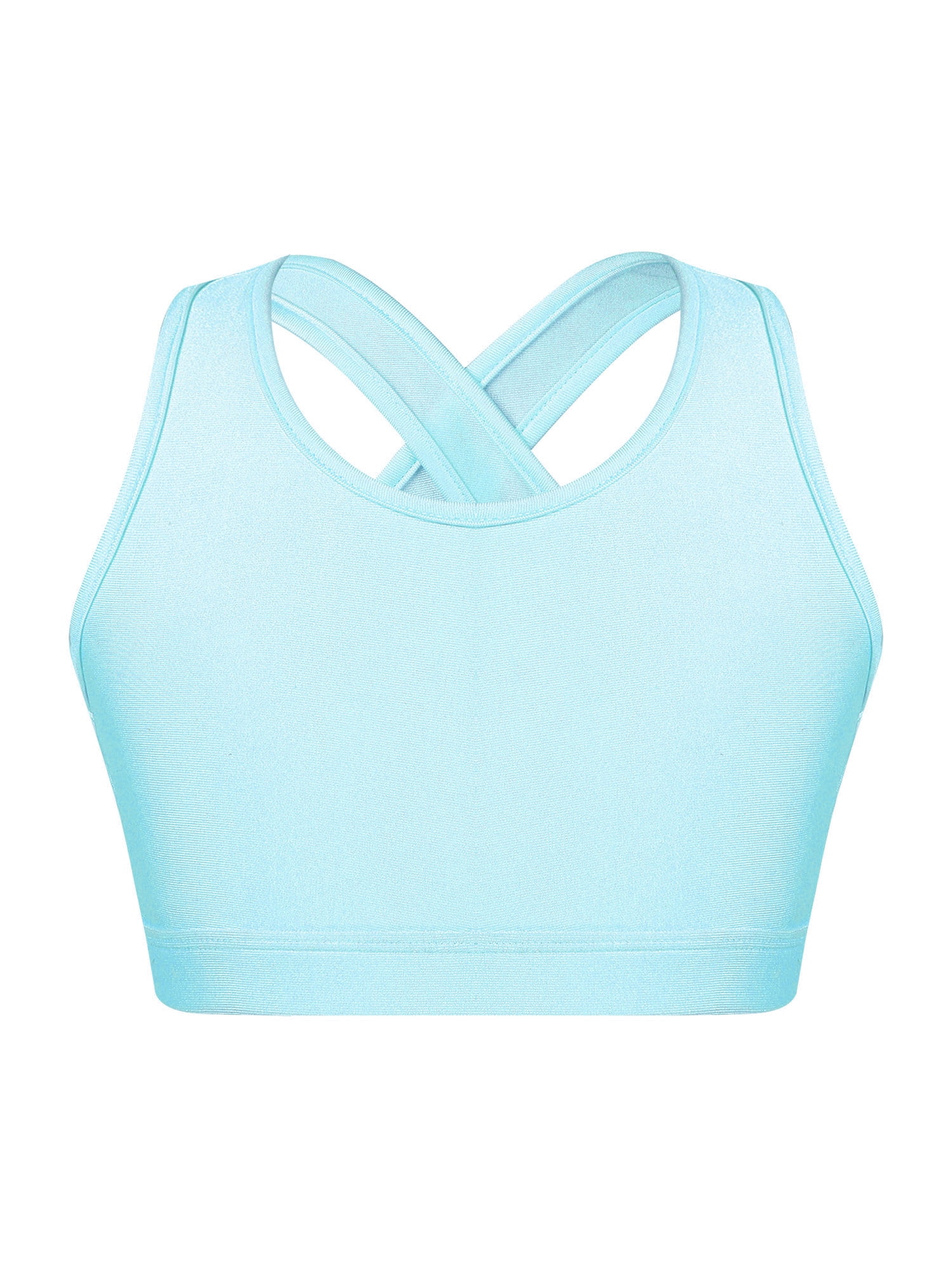 IEFIEL Girls Sleeveless X-Shape Back Bra Top Gym Yoga Sports Tank Top ...