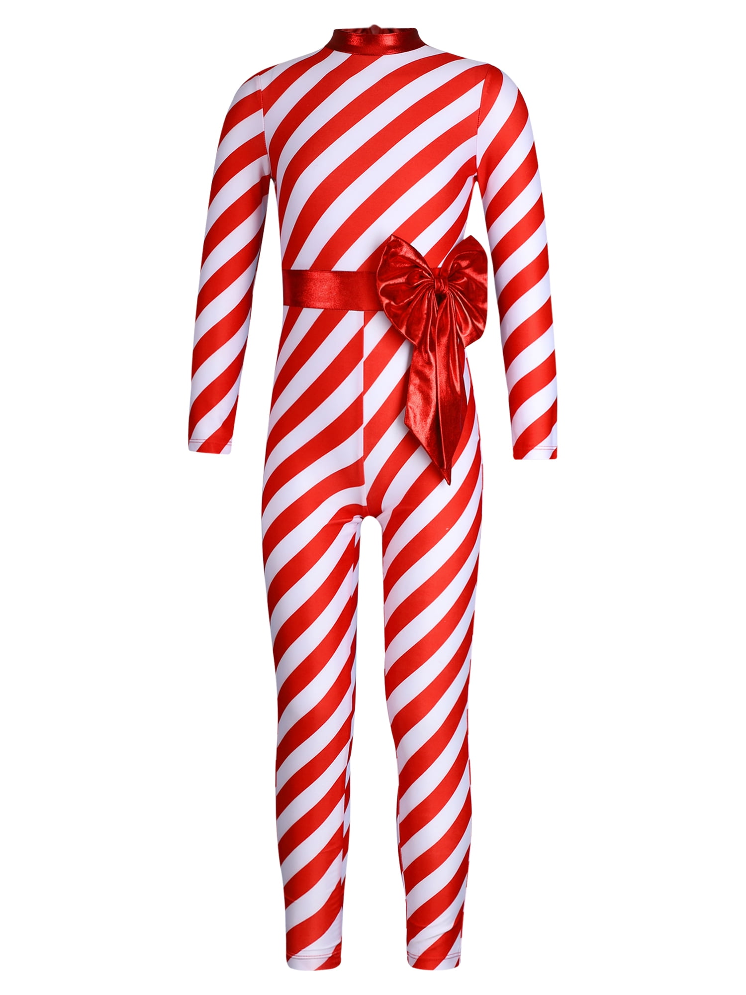 IEFIEL Girls Stripes Print Full Length Jumpsuit Juniors Teens Christmas ...