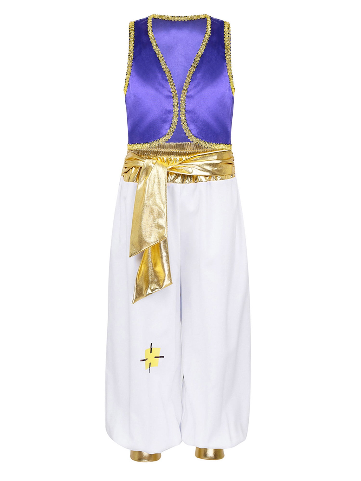 IEFIEL Kids Boys Arabian Prince Costume Set Halloween Carnival Fancy ...