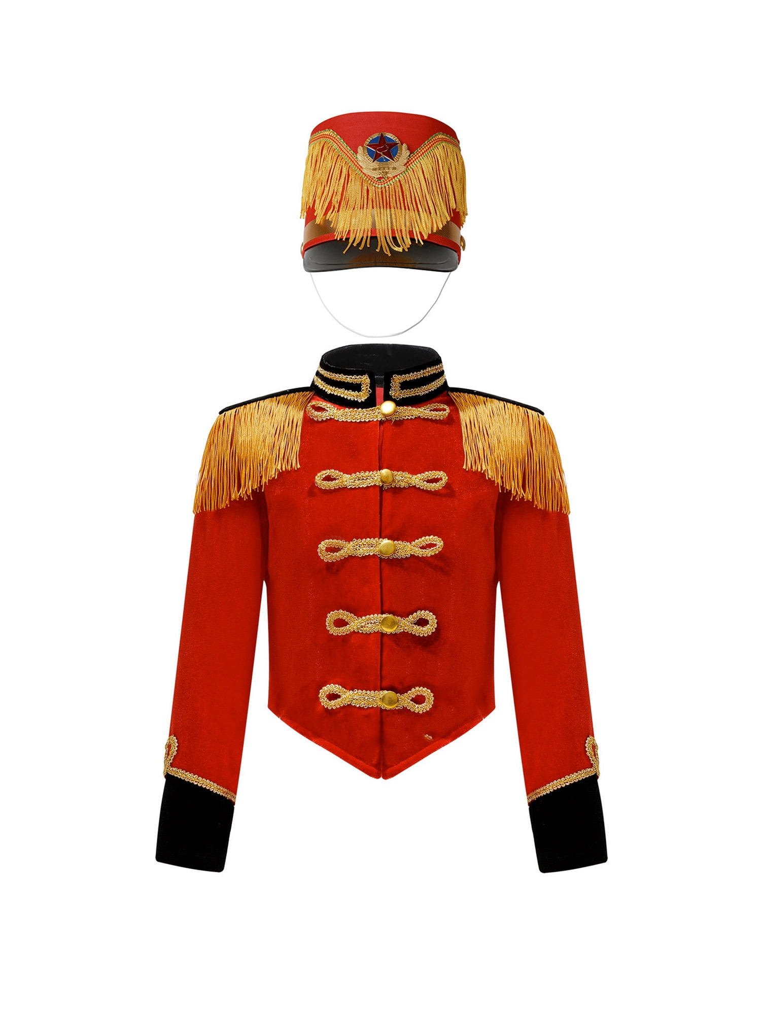 IEFIEL Kids Girls Circus Lion Tamer Outfit Halloween Carnival Marching ...