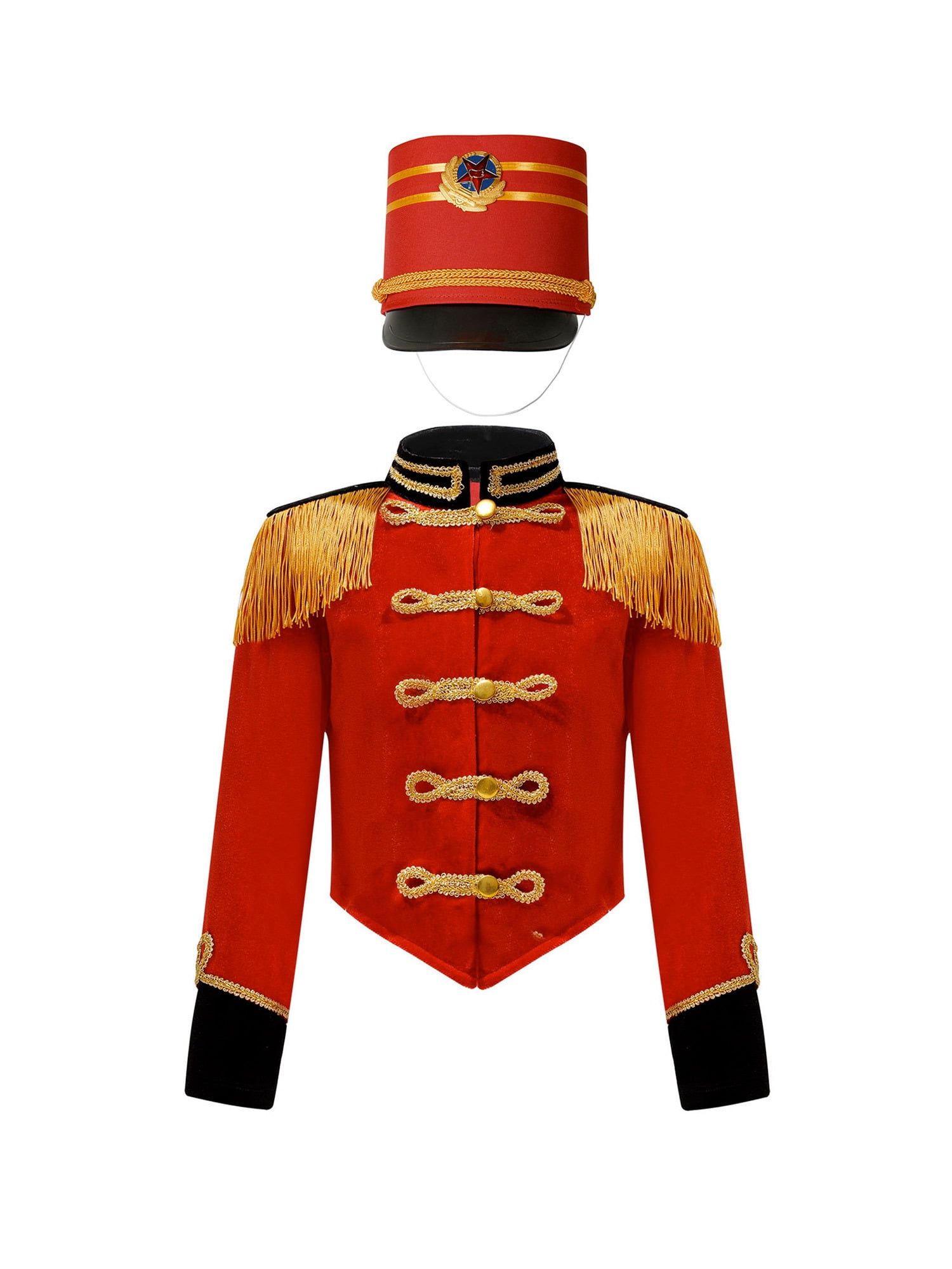 IEFIEL Kids Girls Circus Lion Tamer Outfit Halloween Carnival Marching ...