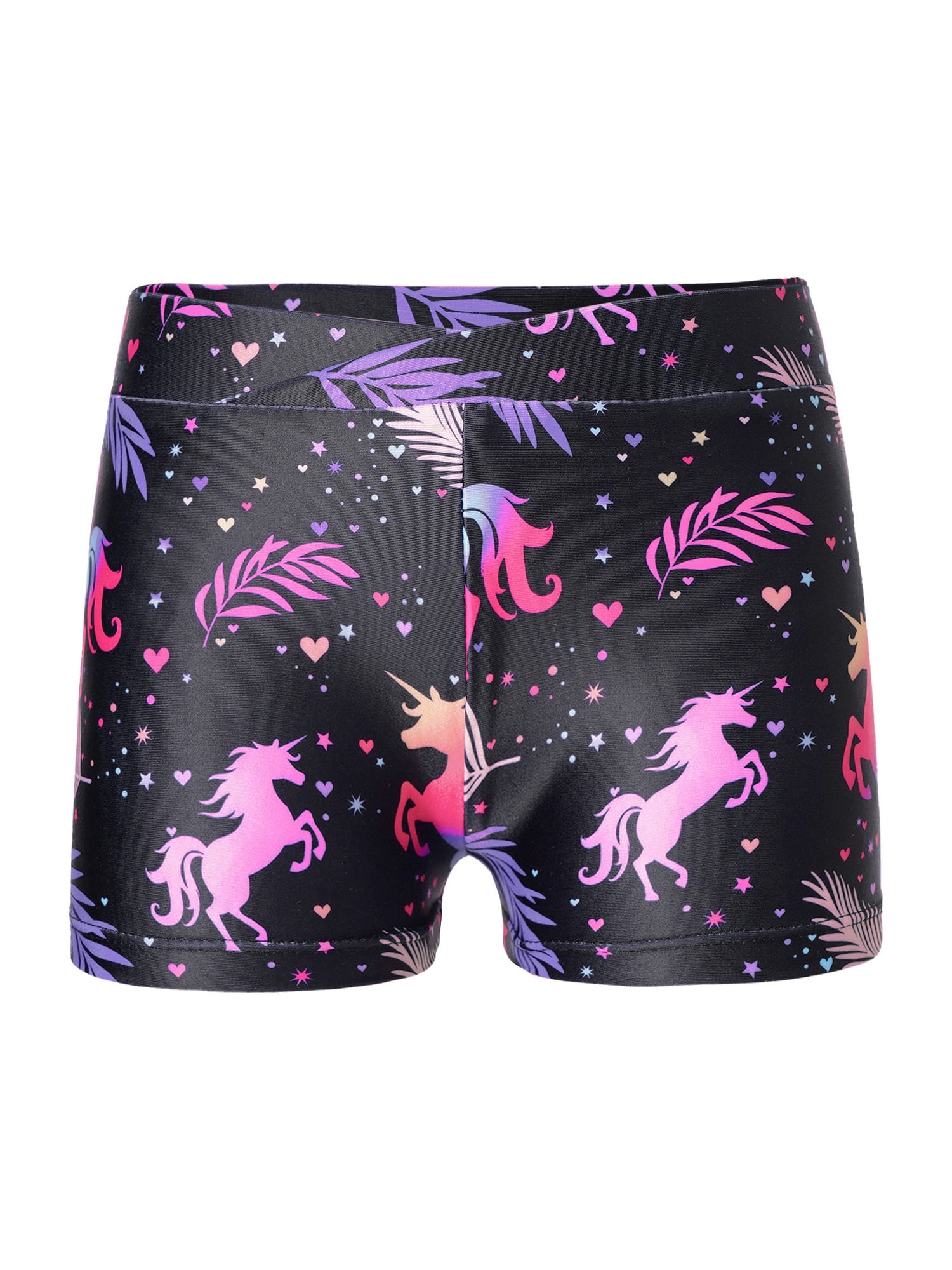 IEFIEL Kids Girls Slim Fit Dance Shorts Yoga Tumbling Volleyball Shorts ...