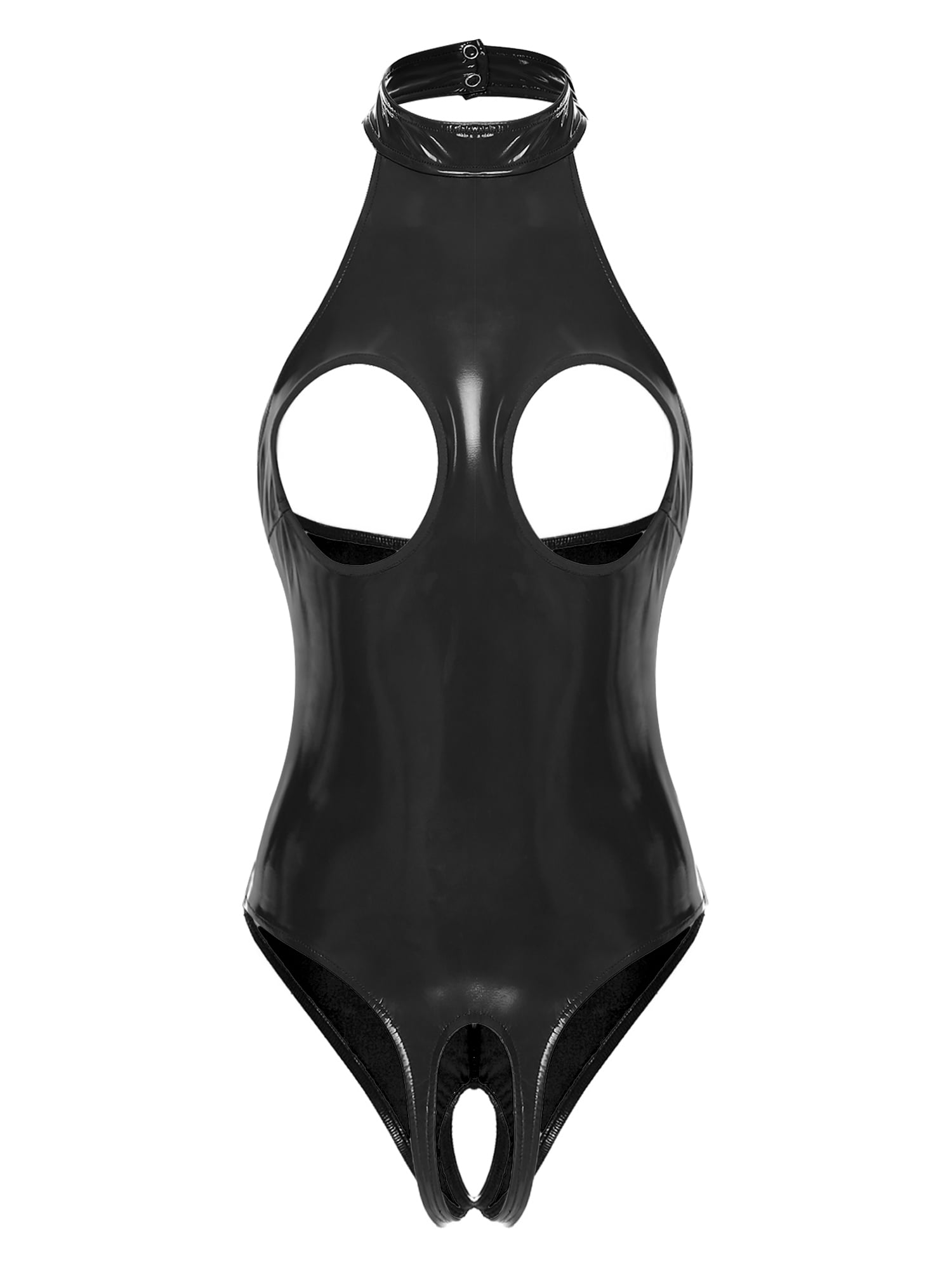 IEFIEL Womens Cutout Bodysuit Catsuit Backless Leotard Rave Party ...