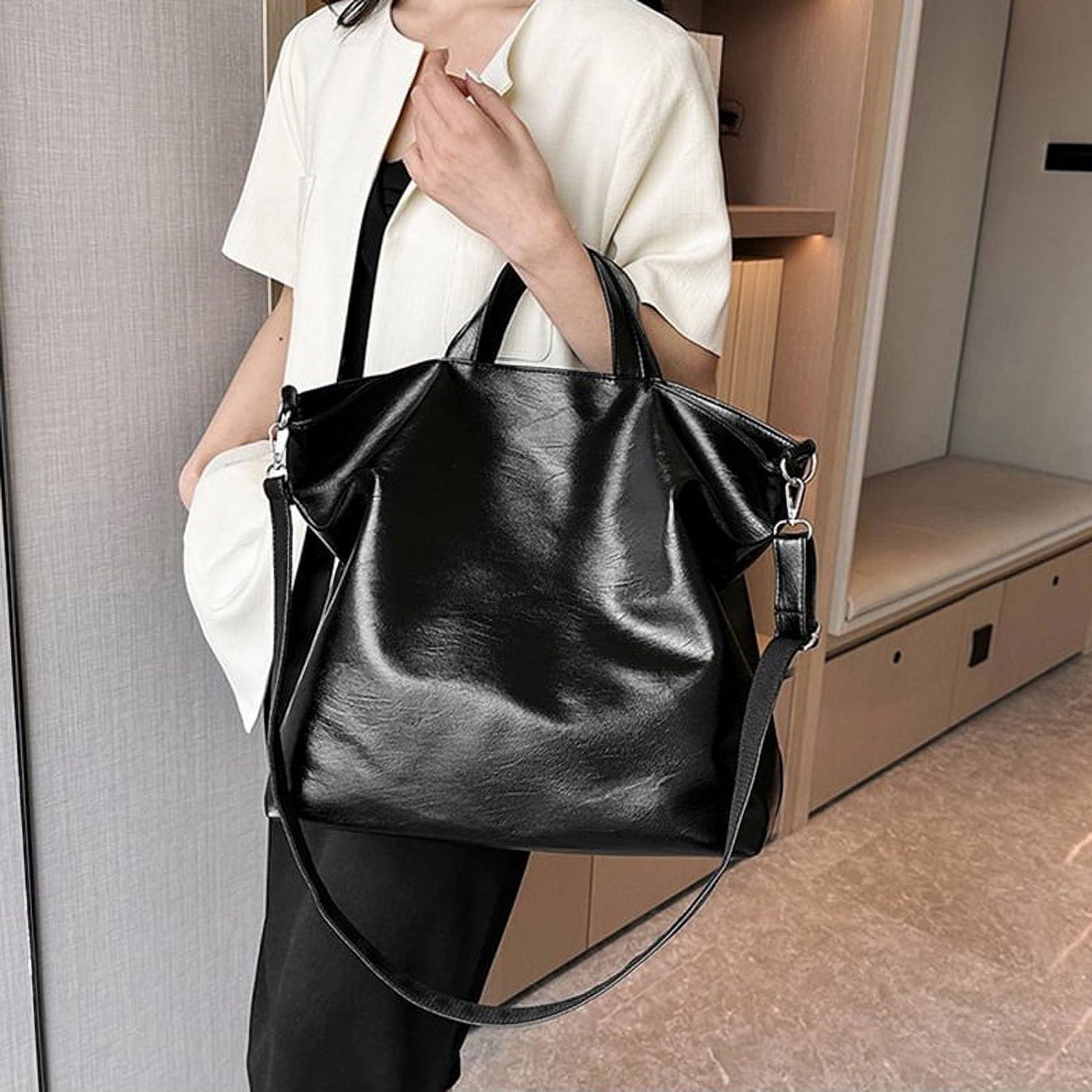 IELGY Korean Fashion Niche Leather Handbag Women Pleated Shoulder Bag ...