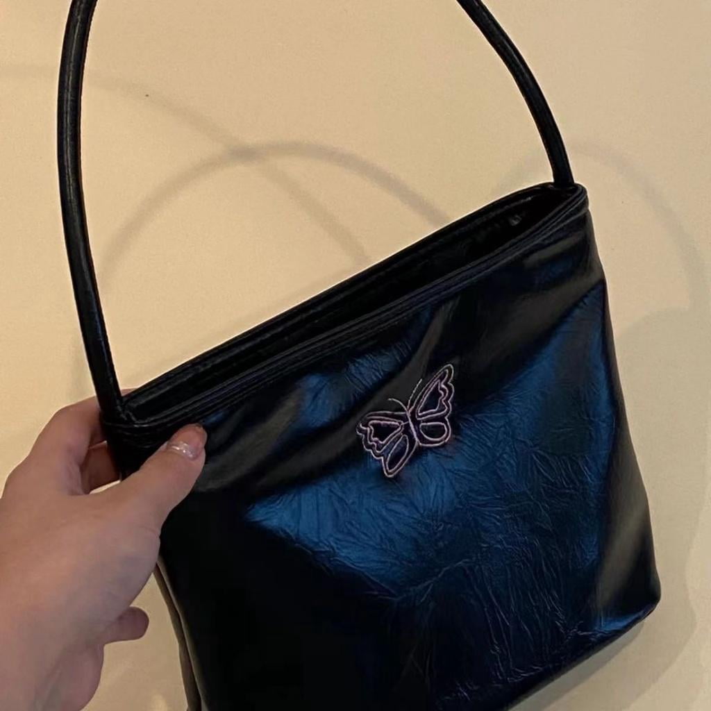IELGY fashion high-quality texture PU leather casual niche design retro ...