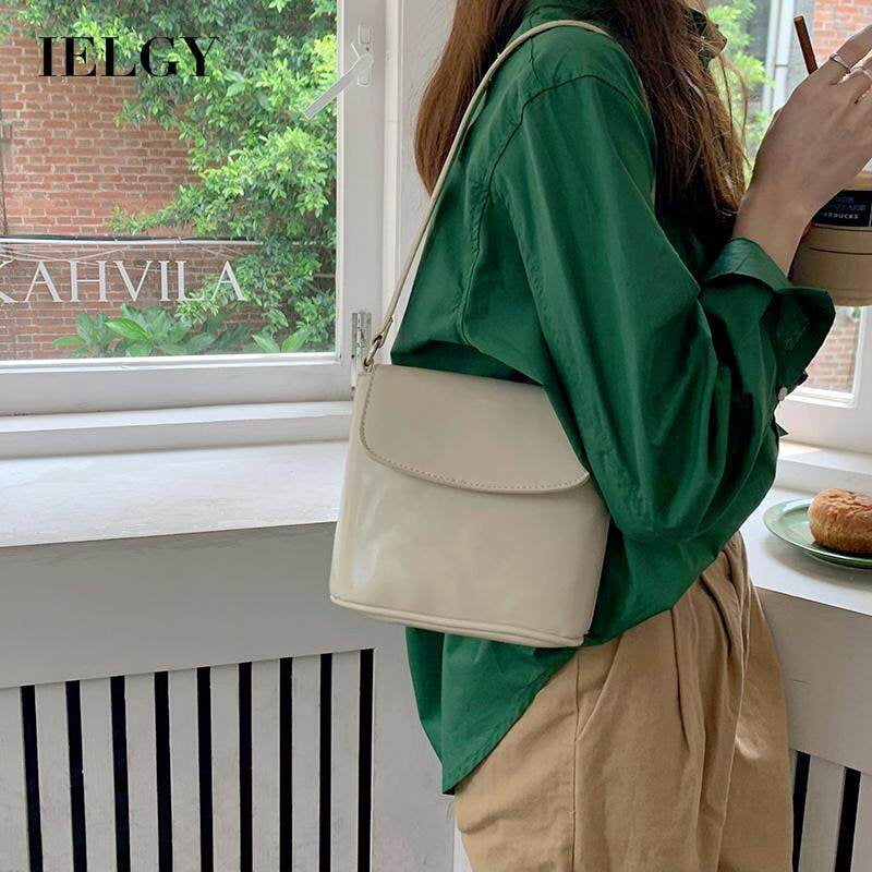 IELGY versatile texture niche design red messenger bucket bag for women ...