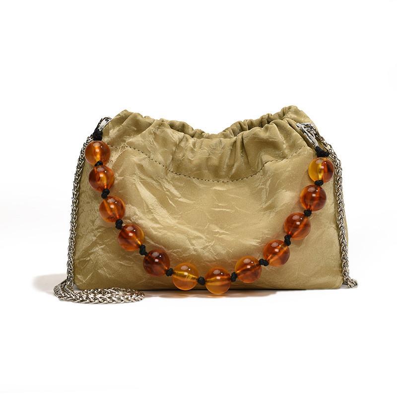 IELGY women's silk thick shoulder messenger bag, new Chinese style ...