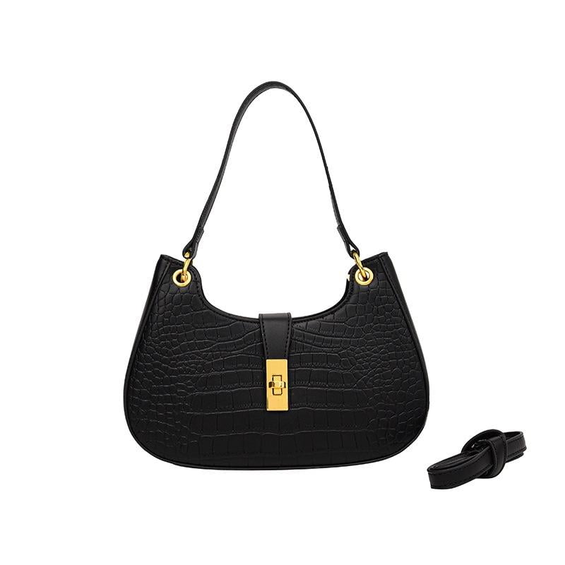 IELGY women's stone pattern shoulder armpit bag, hand carry women's bag ...