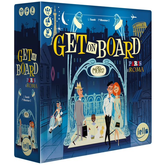 IELLO: Get On Board: Paris & Rome - A Clever Flip & Write Board Game ...