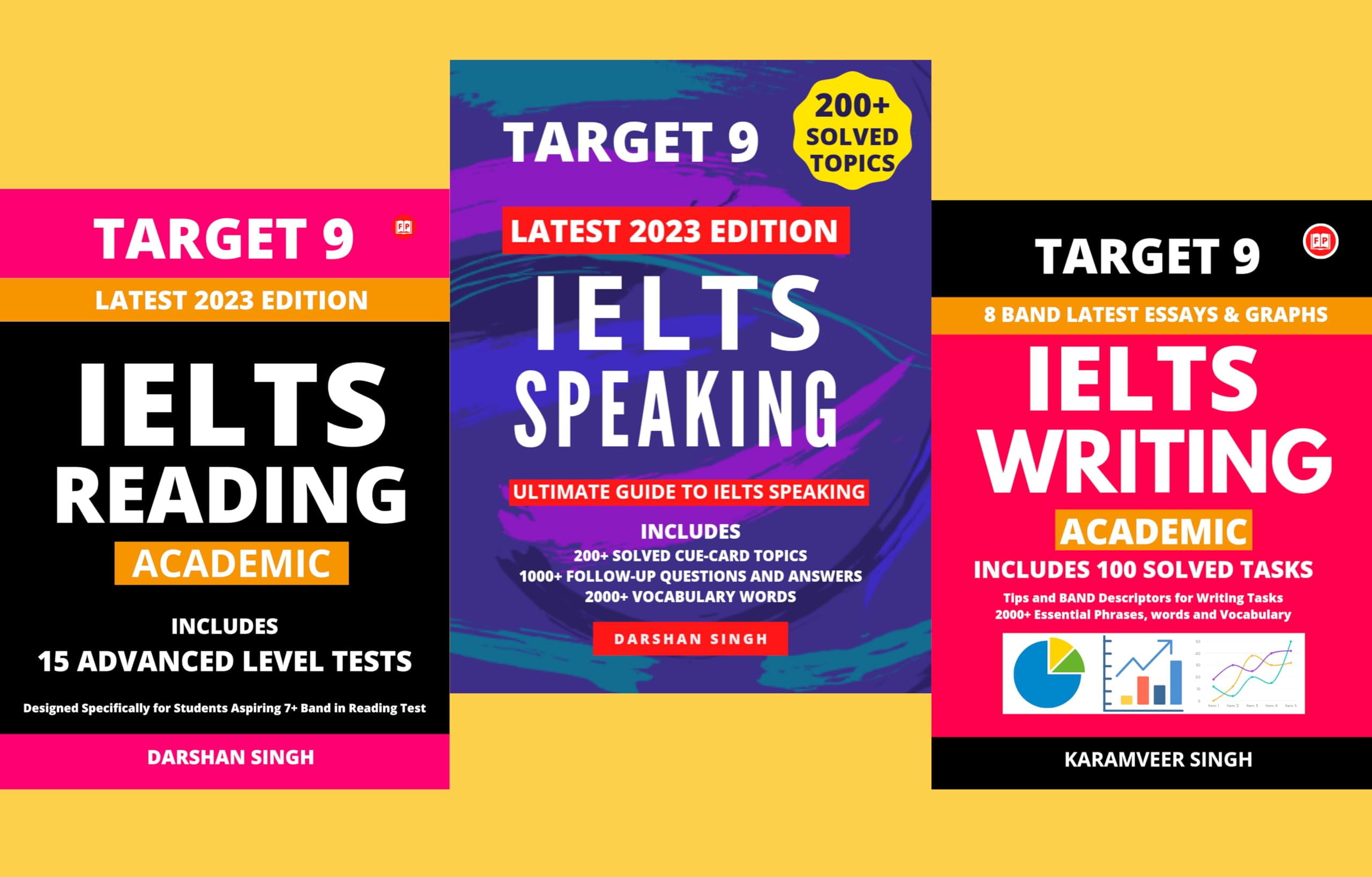 Ielts Academic Books Bundle: Latest Ielts Reading, Writing & Speaking ...