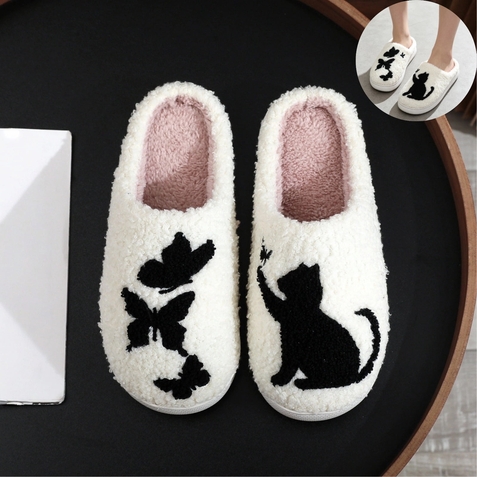IEMIEMIEM Cute Slippers for Women Home Indoor Slipper Cartoon Animal ...