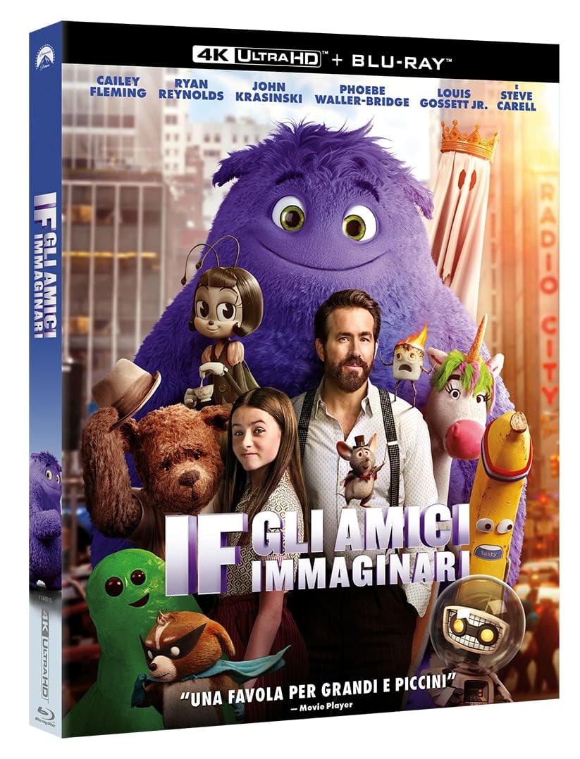 IF - Gli Amici Immaginari (4K UHD + Blu-ray) (4K Ultra HD) Ryan Reynolds Cailey Fleming ...