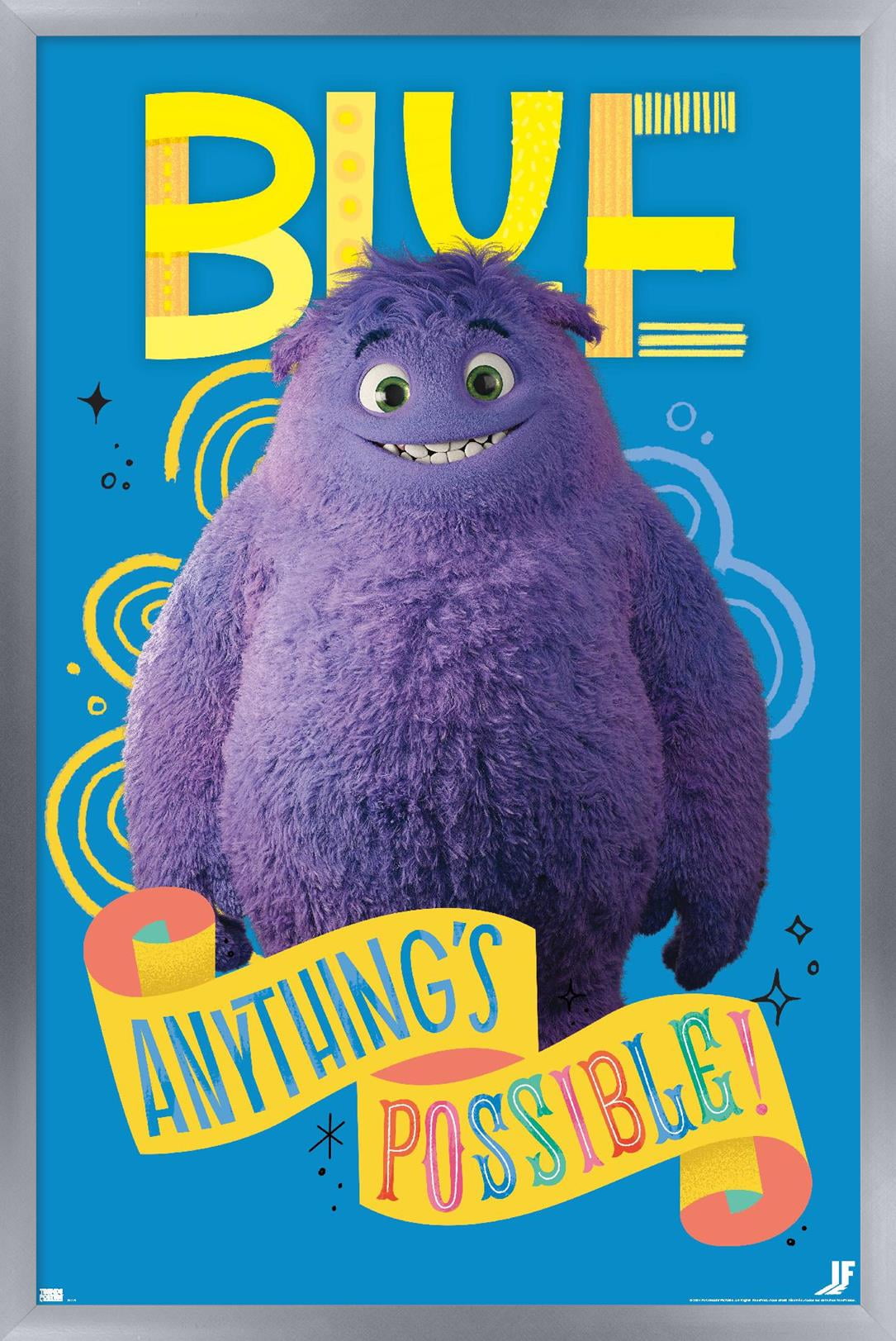 IF (Imaginary Friends) - Blue Anything's Possible Wall Poster, 14.725 ...
