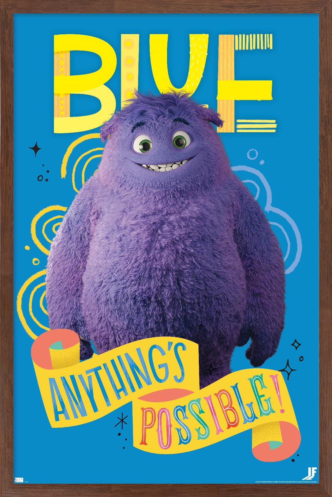 IF (Imaginary Friends) - Blue Anything's Possible Wall Poster, 22.375 ...