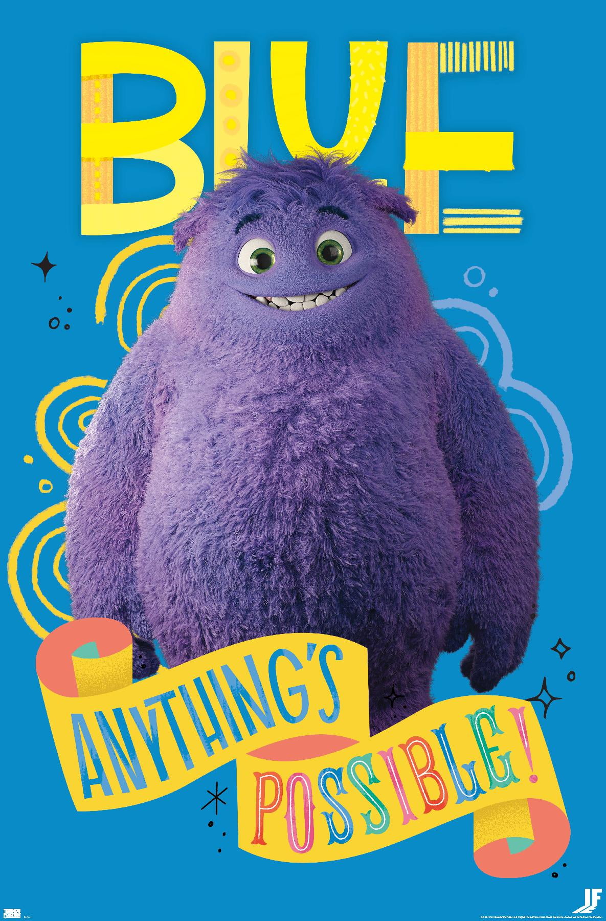 IF (Imaginary Friends) - Blue Anything's Possible Wall Poster, 22.375 ...