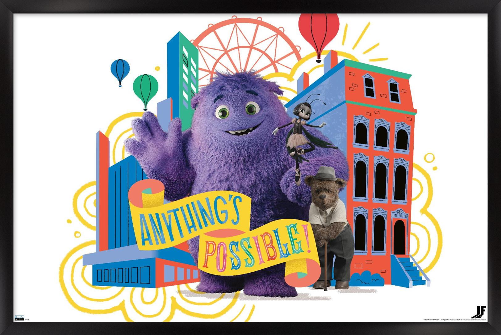 IF (Imaginary Friends) - Group Wall Poster, 14.725" x 22.375" Framed ...