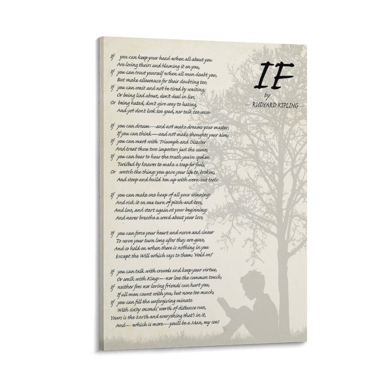 IF Rudyard Kipling Motivational Inspirational Kids Room Aesthetic ...