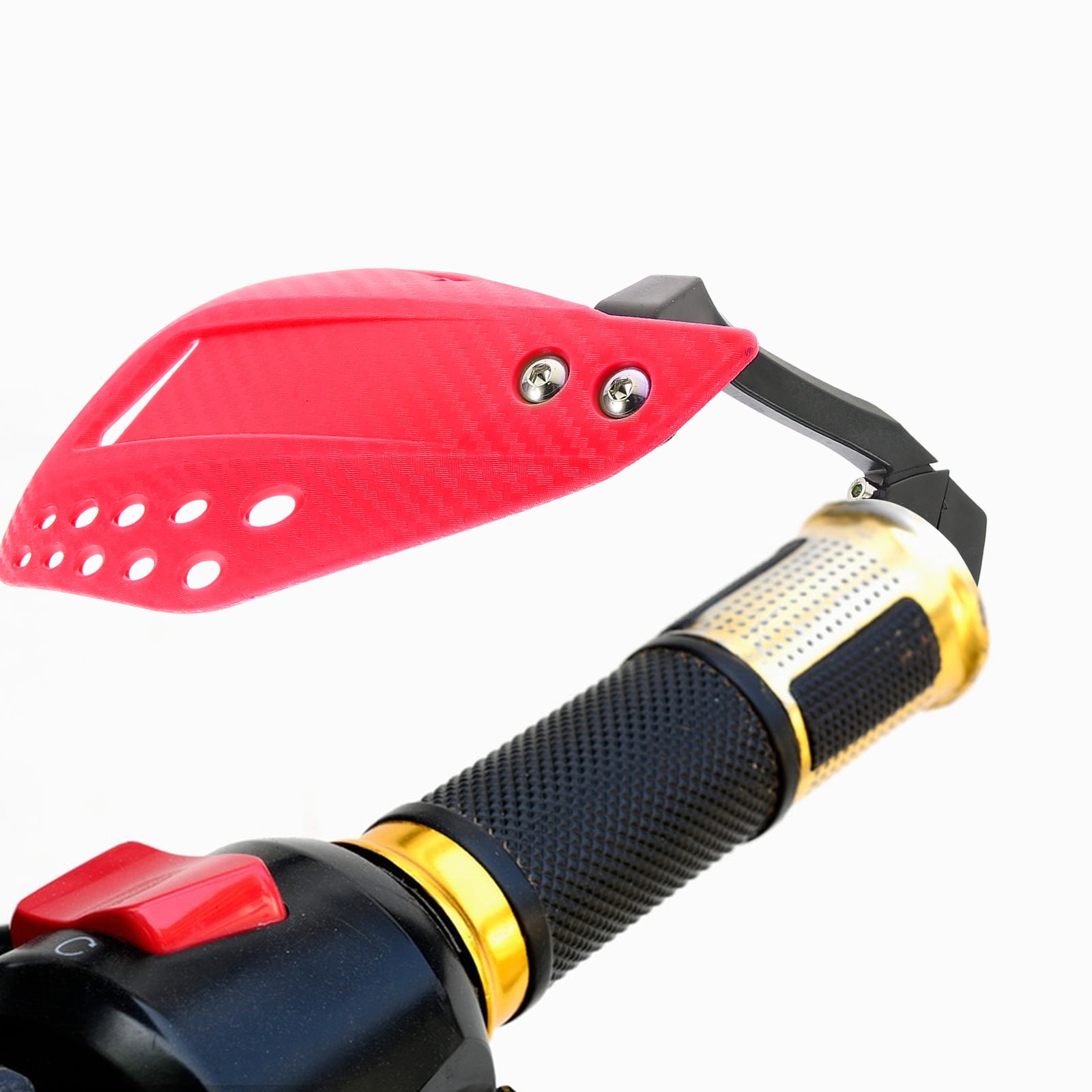 IFANLANDOR 1 Pair Motorcycle Hand Protectors Universal Fit Red PP for ...