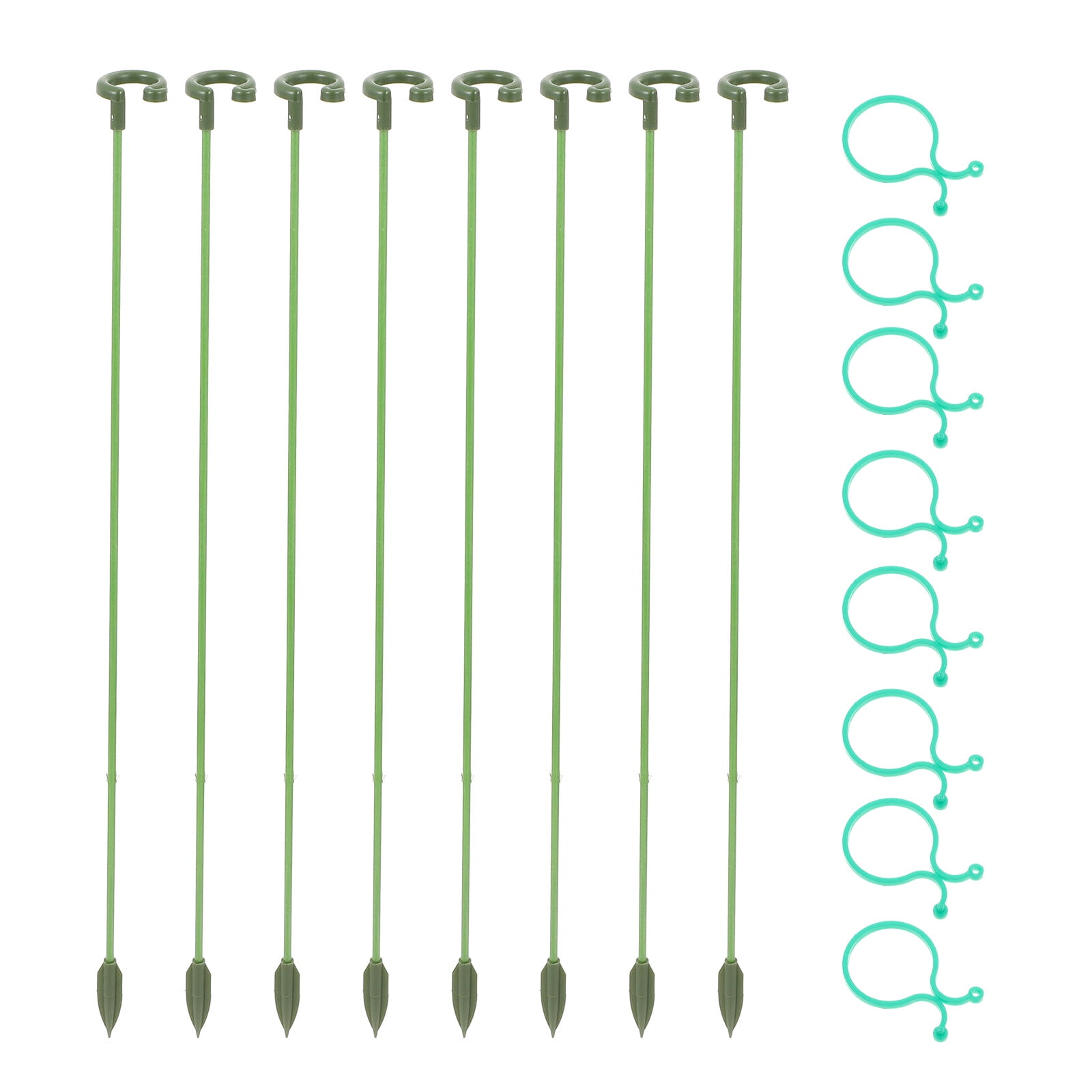 IFANLANDOR 1 Set Plant Support Stakes Plastic Green for Potted Plants ...