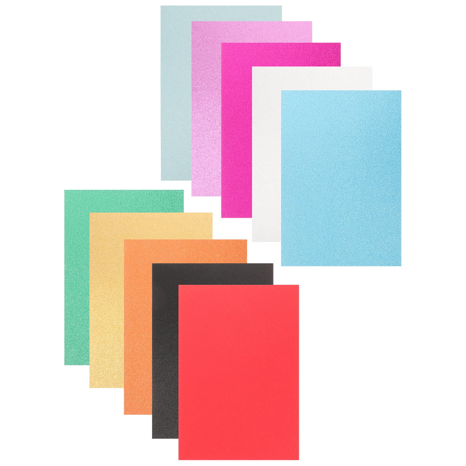 IFANLANDOR 10 Sheets Card Making Supplies Glitter Cardstock A4 Size For ...