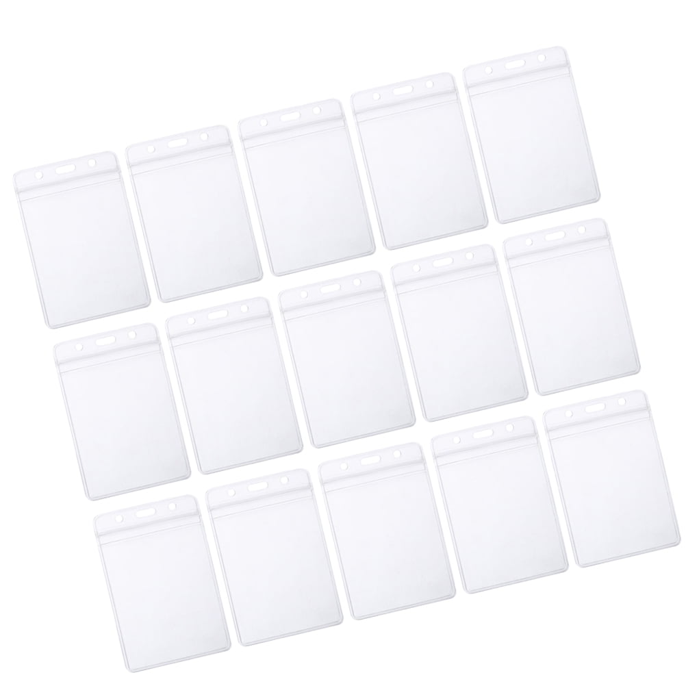 IFANLANDOR 100Pcs Waterproof Name Card Holder for Home in Transparent ...