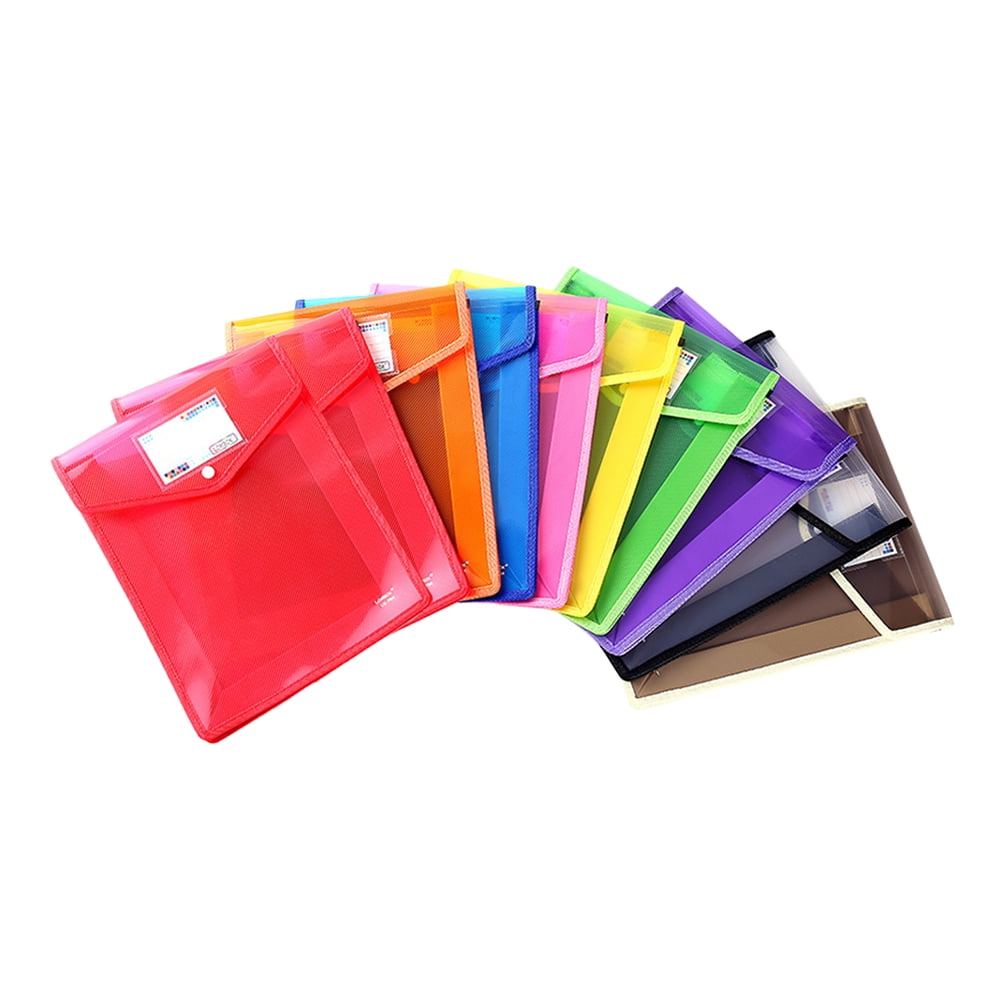 IFANLANDOR 10Pcs Assorted Color File Folder for School Office Document ...