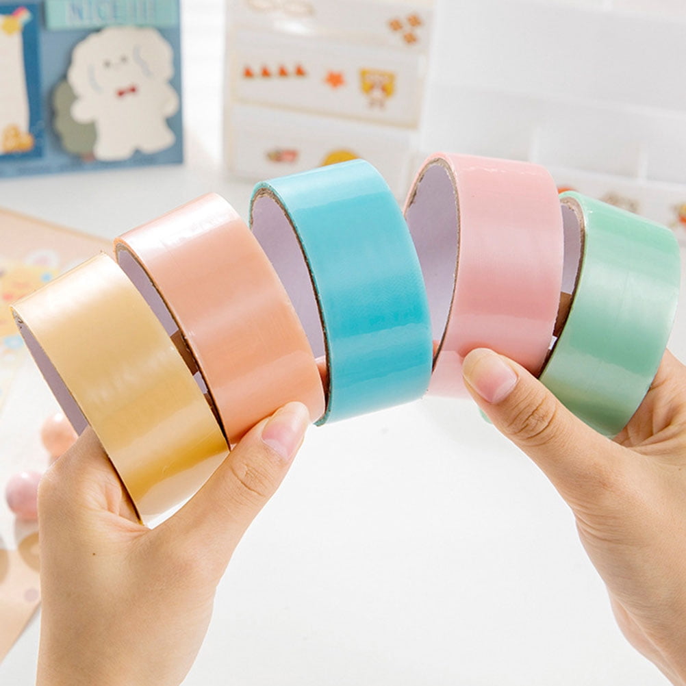 IFANLANDOR 12 Rolls Coloured Tape for Kids Adhesive and for Playtime ...