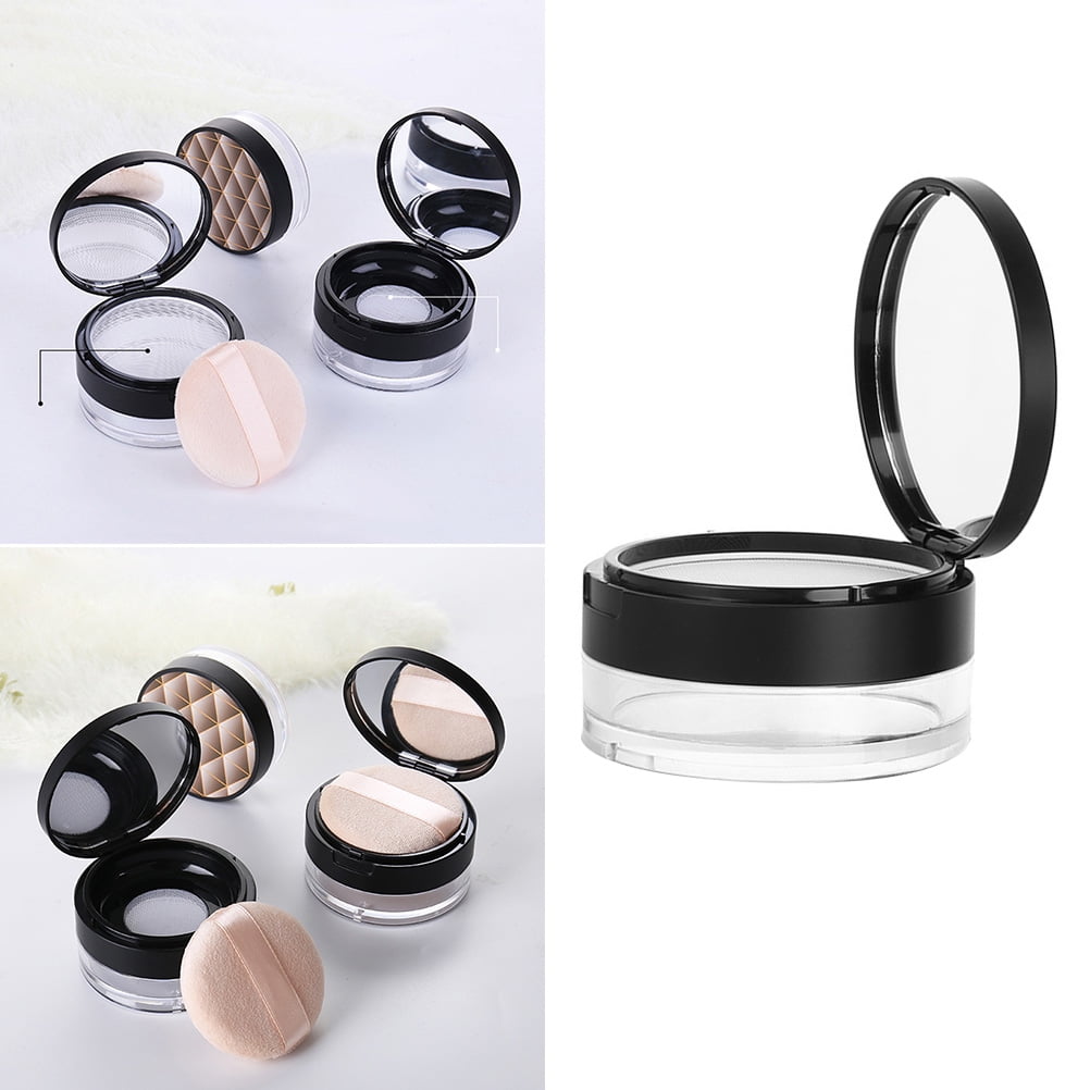 IFANLANDOR 1Pack Empty Powder Box with Puff for Women Daily Use Prevent ...