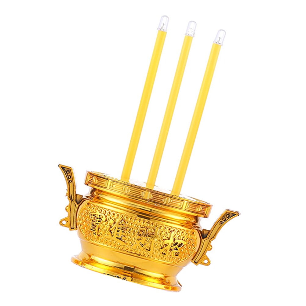 IFANLANDOR 1Pack Plastic Golden Electronic Censer For Home Decor In ...