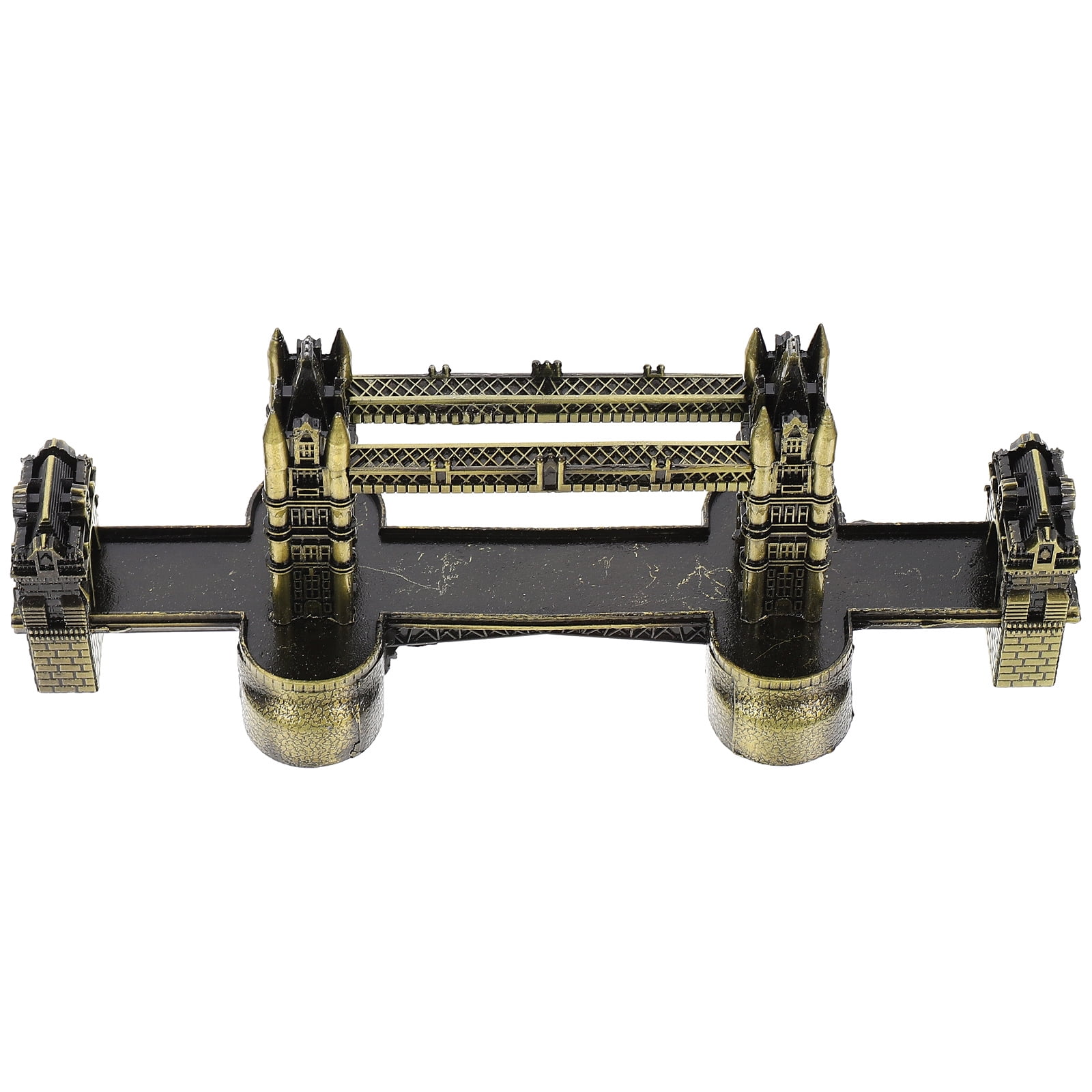 IFANLANDOR 1Pack Tower Bridge Craft Model Golden Teaching Prop Desktop ...