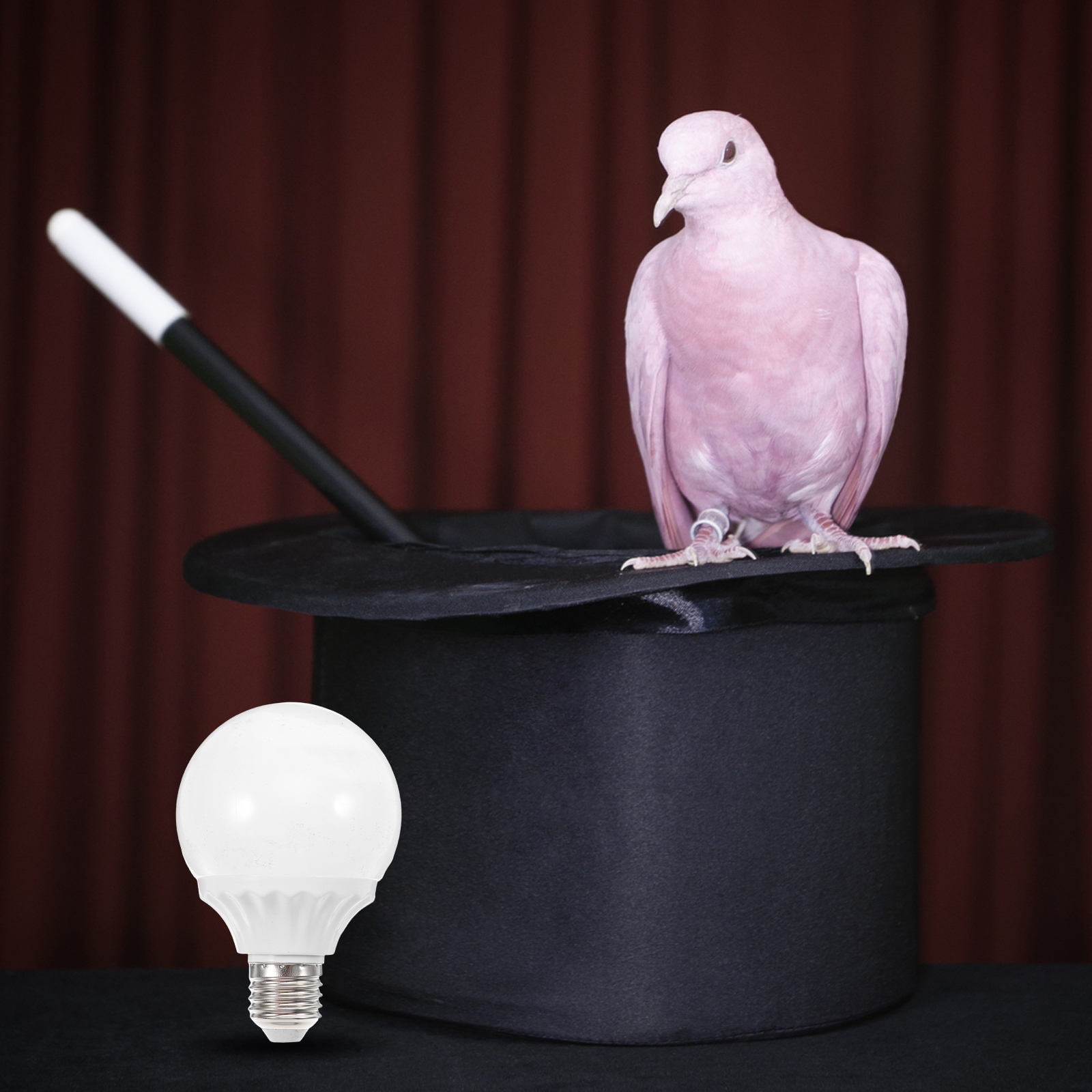 IFANLANDOR 1Pcs Light Bulb Props for Toys with White Color and Round ...