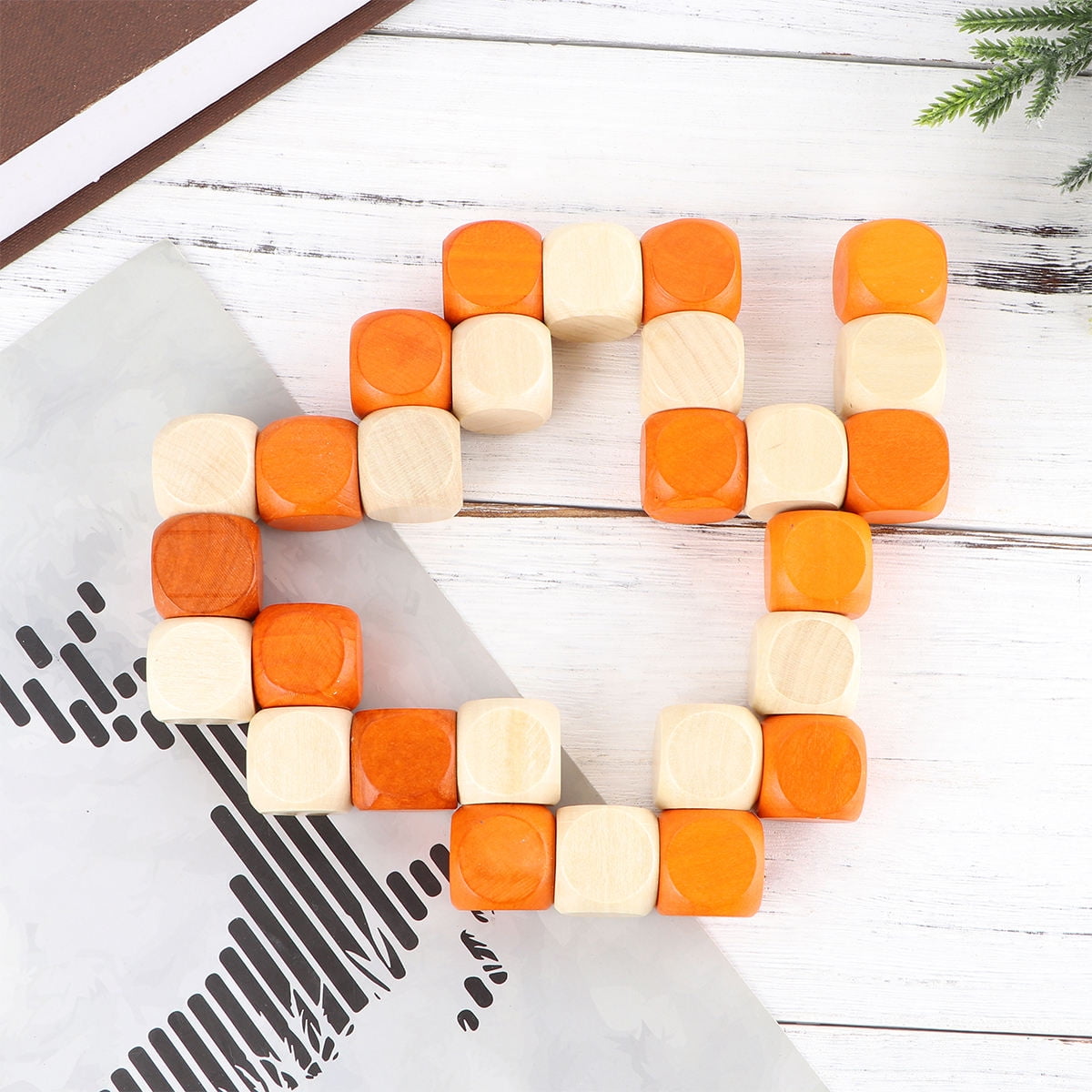 IFANLANDOR 1Set Indoor Games Wooden Cube Puzzle Problem Solving Cube ...