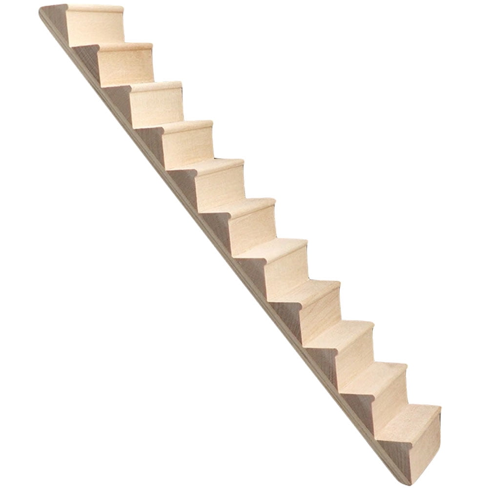 IFANLANDOR 1Set Mini Stair for Boys and Girls Hobbyists in Beige Wood ...