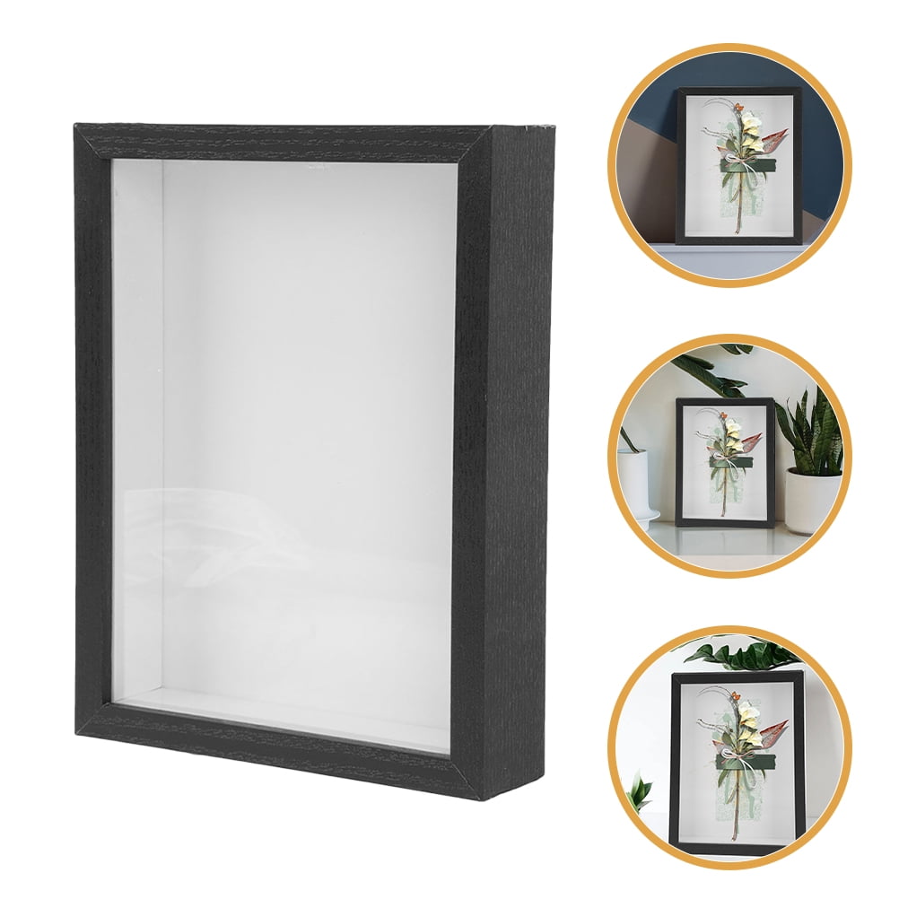 IFANLANDOR 1Set Shadow Frame Boxes Specimen Decoration Box Black 7 Inch ...