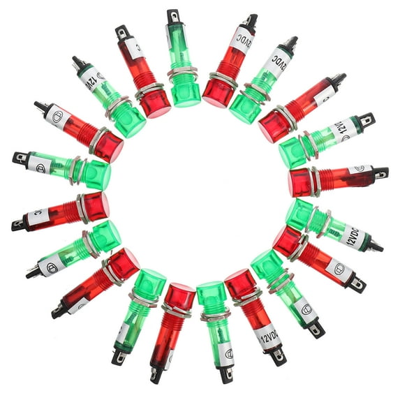 IFANLANDOR 20 Pcs Green Indicator Mini Light for Marine Use with Alarm ...