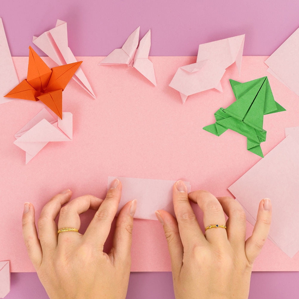 IFANLANDOR 200Pcs Square Folding Paper Assorted Color Diy Origami For ...