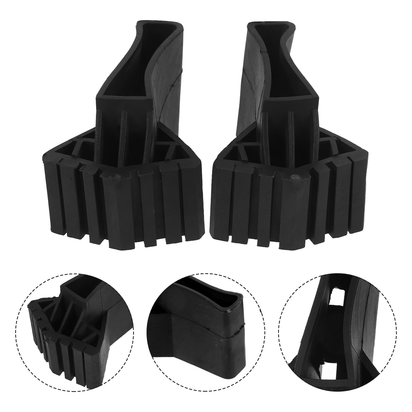 IFANLANDOR 2Pcs Ladder Feet Pads Black Rubber Ladder Feet Pads Covers ...