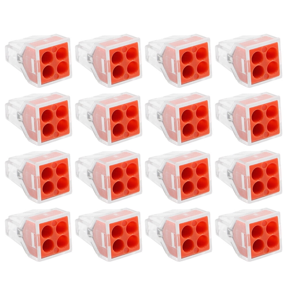 IFANLANDOR 30Pcs Male And Female Wire Connectors Red Plastic Copper Abs ...