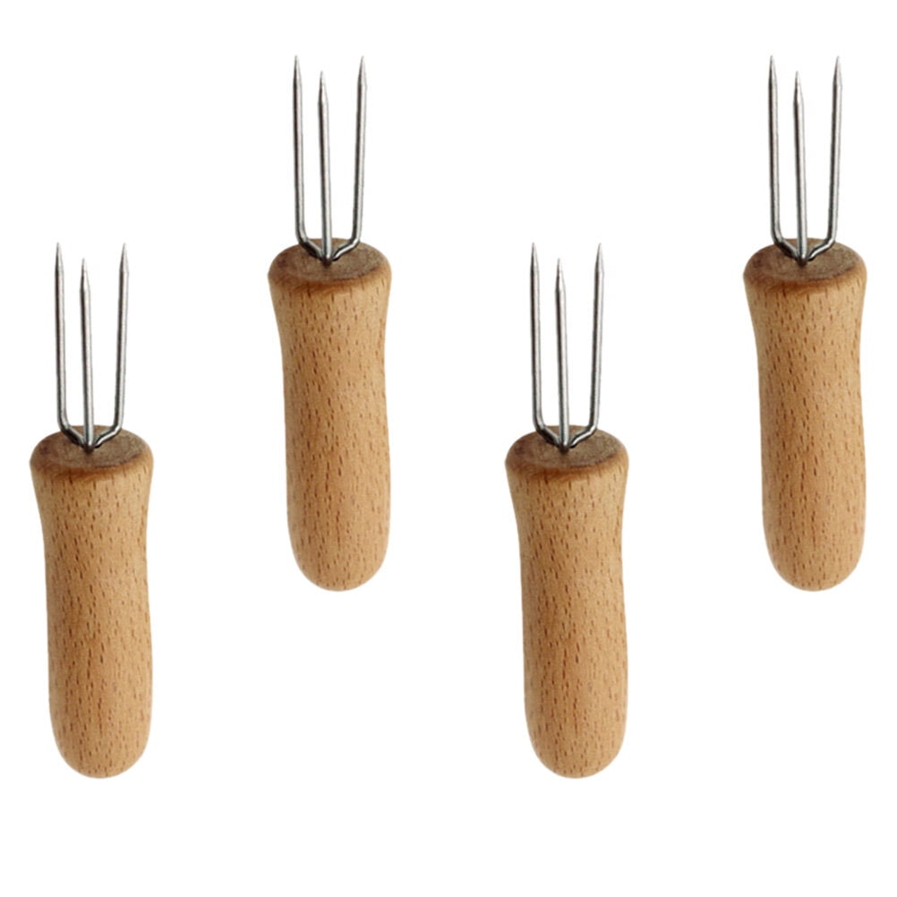 IFANLANDOR 4Pcs Corn Forks Assorted Color for Camping Appetizer Forks ...