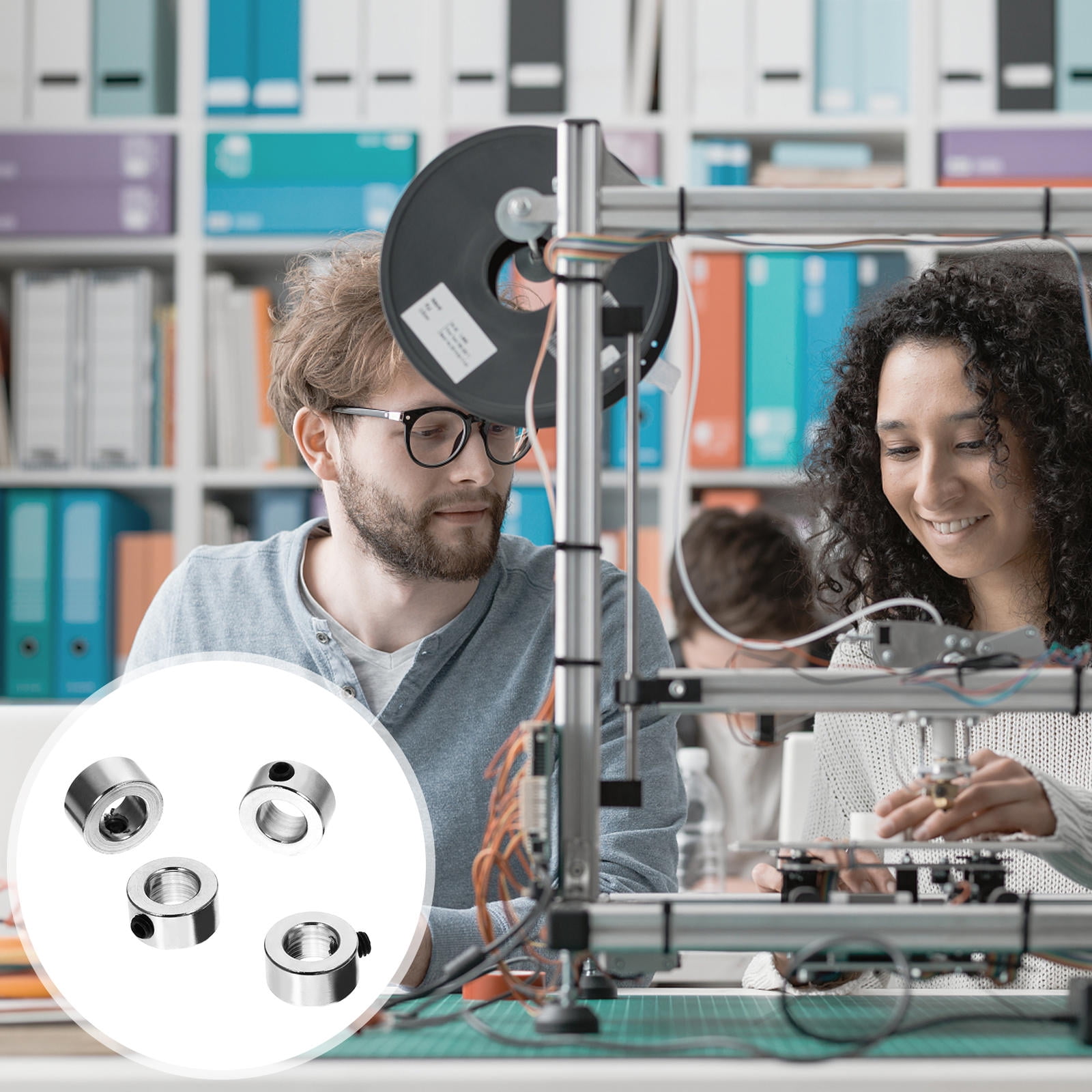 IFANLANDOR 4Pcs Screw Lock Rings Shaft Colalr for 3D Printer ...