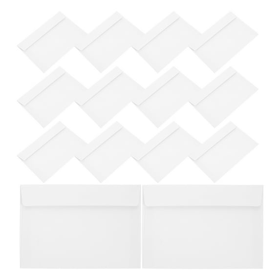 IFANLANDOR 50 Pcs White Rectangular Envelopes for Document Storage ...