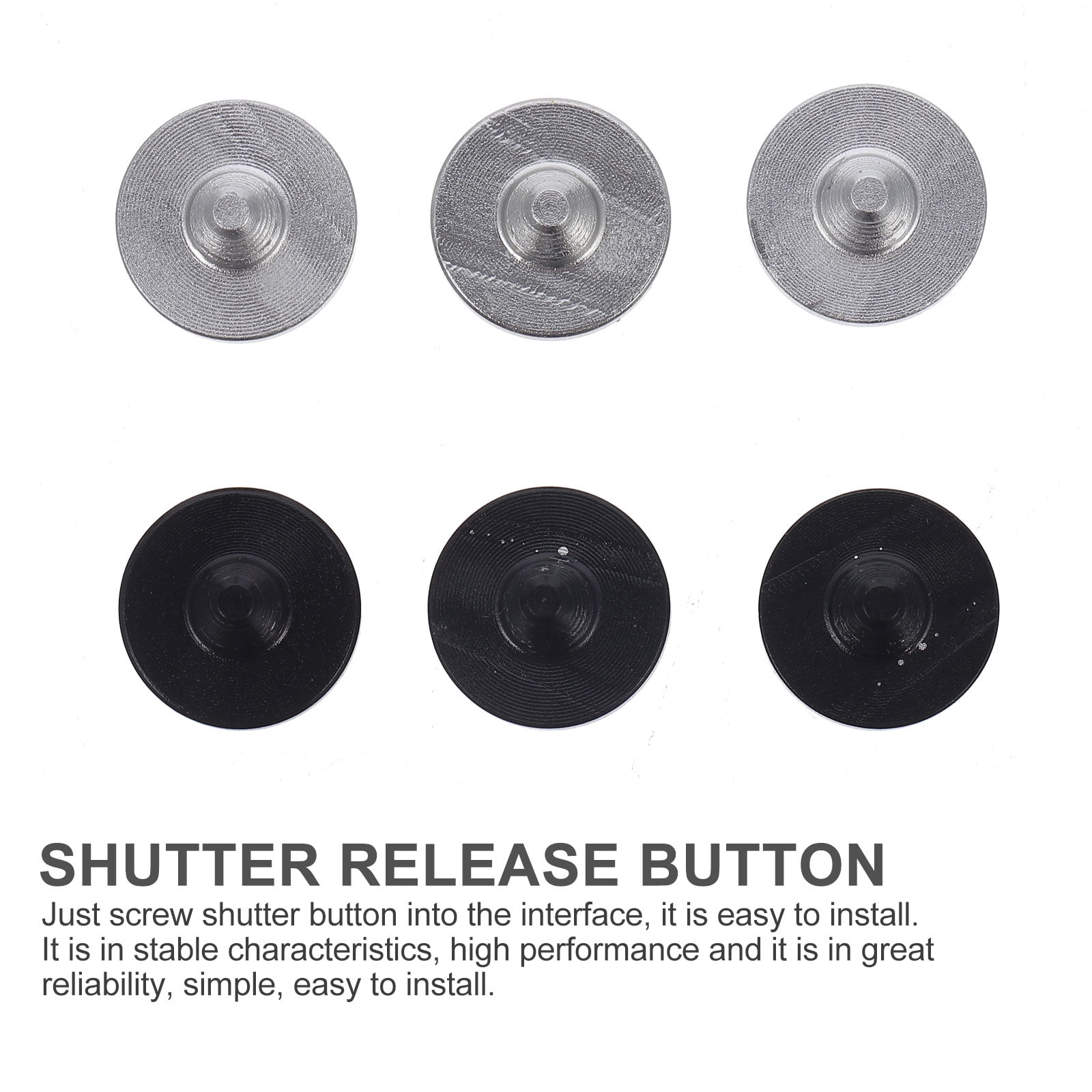 IFANLANDOR 6Pcs Flat Shutter Button White for Shutter Kit and Camera ...