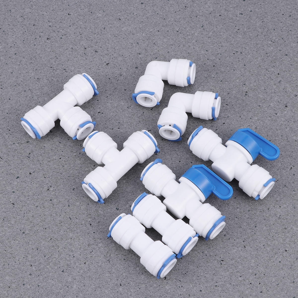 IFANLANDOR 8Pcs Straight Connectors Assorted Color Plastic Water Tube ...