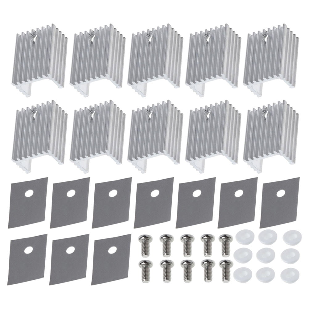 IFANLANDOR Aluminum Heat Sink 10Pcs for Semiconductor Heat Sink and ...