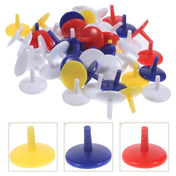 IFANLANDOR Assorted Color 50Pcs Round Plastic Golf Ball Markers For ...