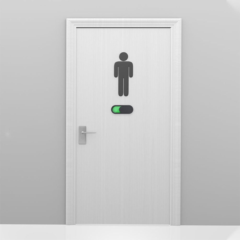 IFANLANDOR Black Rectangle Slide Door Sign 1Pcs for Privacy Indicator ...
