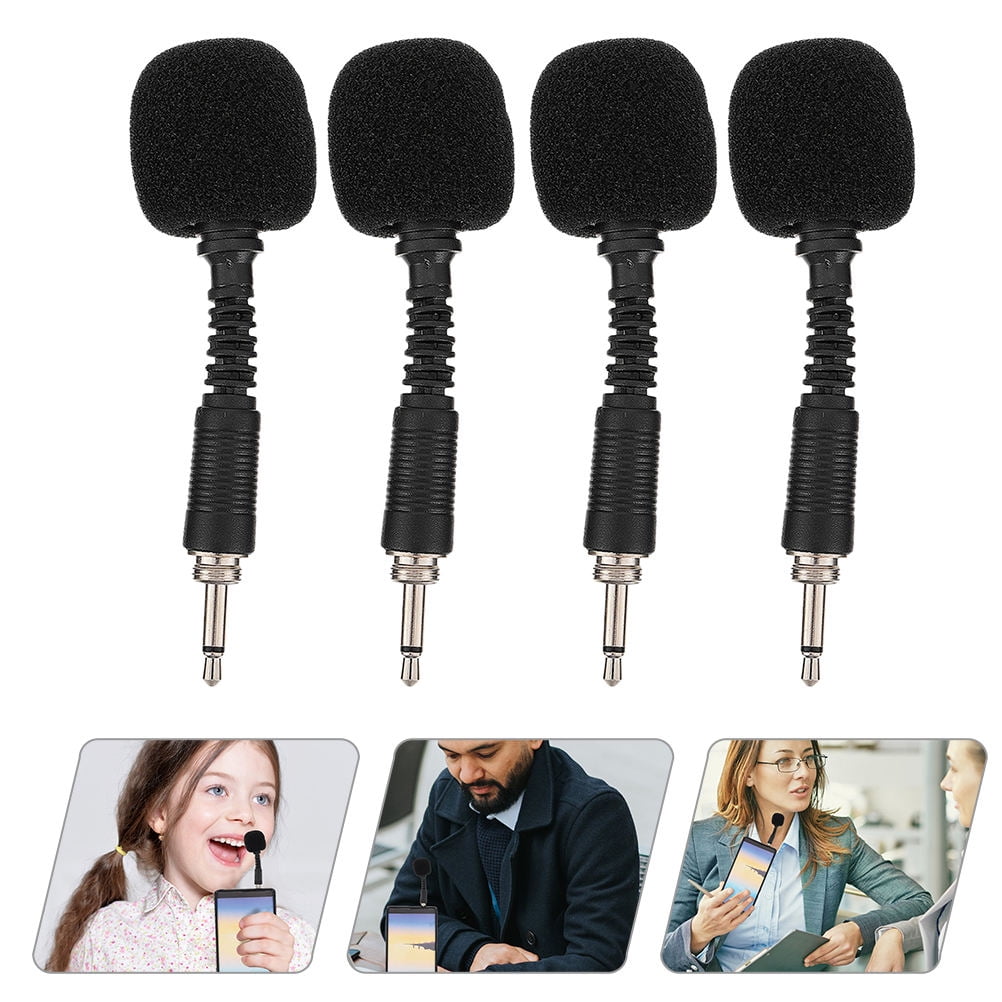 IFANLANDOR Black Small Cylinder Recording Microphone for Live Streaming ...